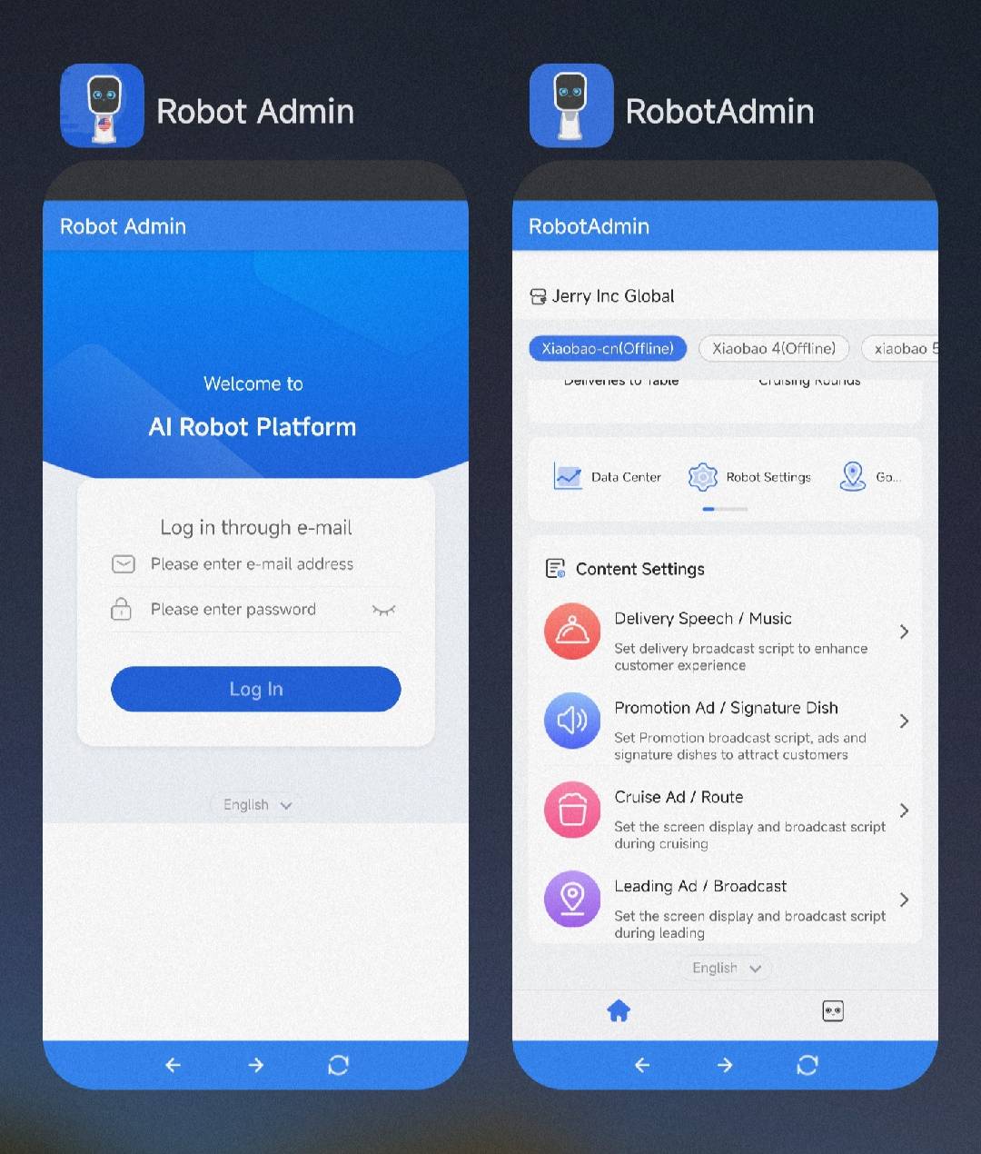 Robot Admin App – Knowledge Base
